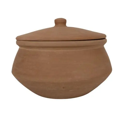 FORESIDE HOME AND GARDEN Natural Terracotta Serving Pot With Lid