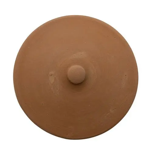FORESIDE HOME AND GARDEN Natural Terracotta Serving Pot With Lid