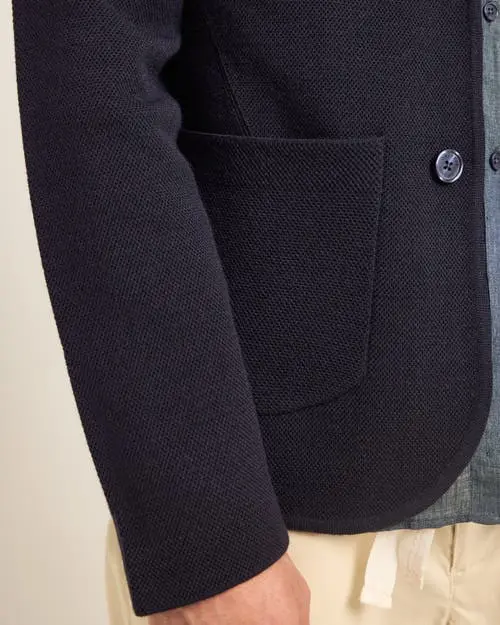 Orlebar Brown Rainer Pique Tailored Fit Merino Knitted Blazer