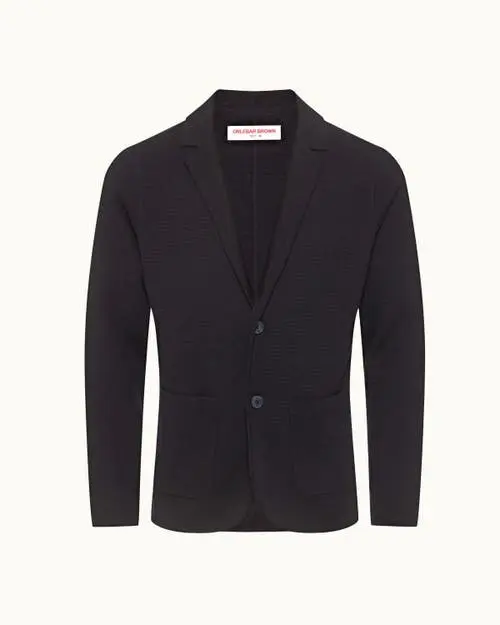 Orlebar Brown Rainer Pique Tailored Fit Merino Knitted Blazer