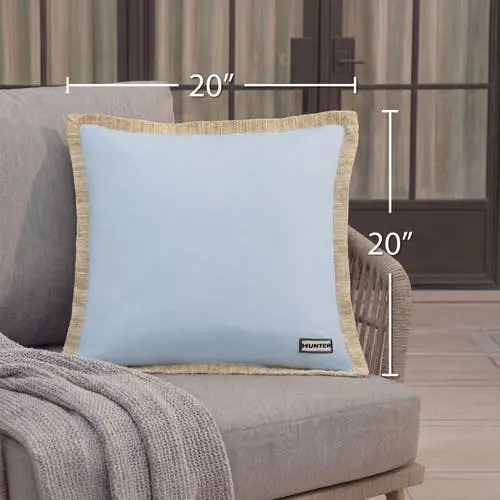 Hunter Amelia Square Outdoor Pillow 2-piece Set