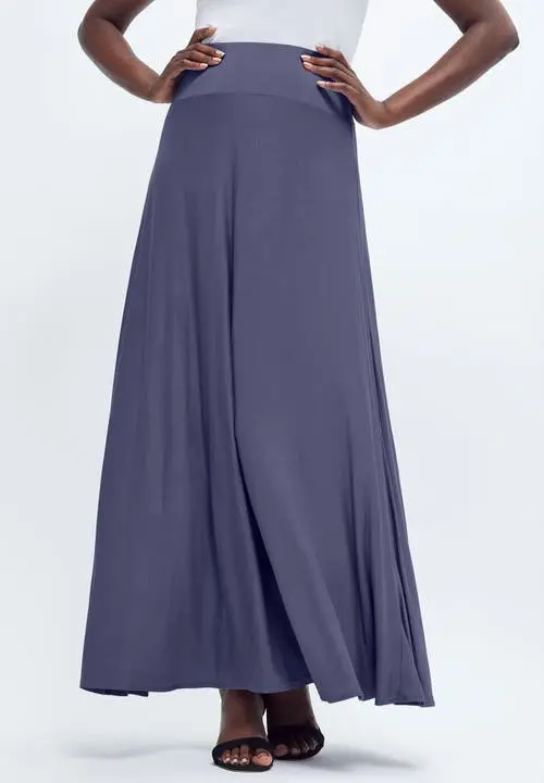 JESSICA LONDON Dolman Sleeve Skirt Set - Deep Dusk