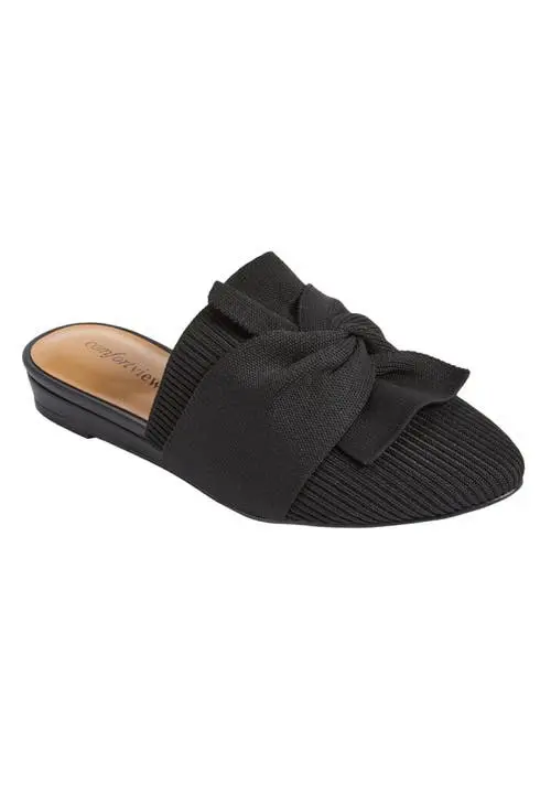 COMFORTVIEW The Savannah Slip On Mule - Black