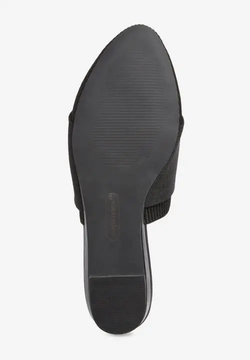 COMFORTVIEW The Savannah Slip On Mule - Black