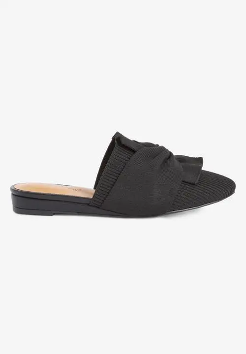 COMFORTVIEW The Savannah Slip On Mule - Black