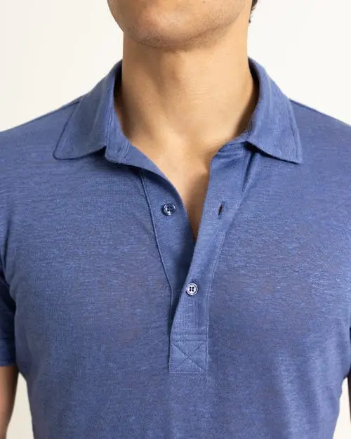 Orlebar Brown Sebastian Linen Tailored Fit Linen Polo Shirt