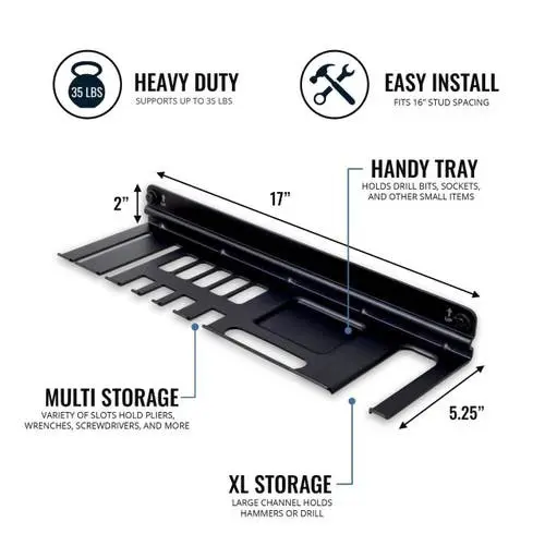 STOREYOUR E-tool Hand Tool Organizer | Holds 35 Lbs