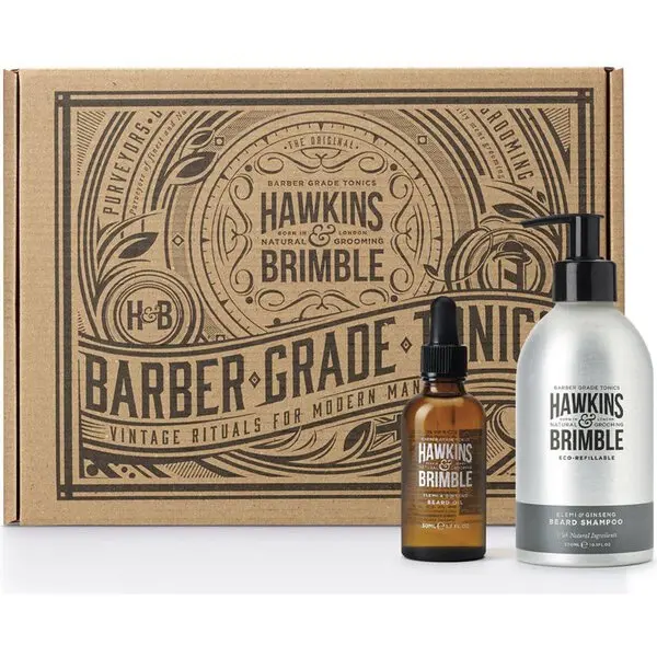 HAWKINS & BRIMBLE Eco-refillable Beard Regime Bundle