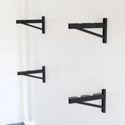 STOREYOUR 1' X 4' Diy Wall Shelf Brackets | Heavy Duty Garage Wall Shelves