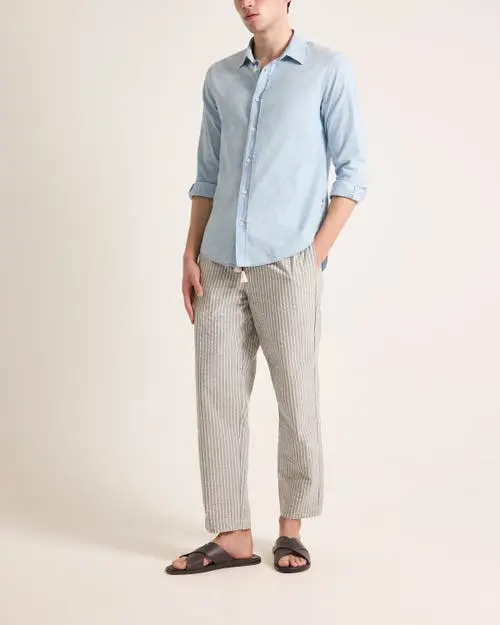 Orlebar Brown Giles Chambray Tailored Fit Chambray Shirt