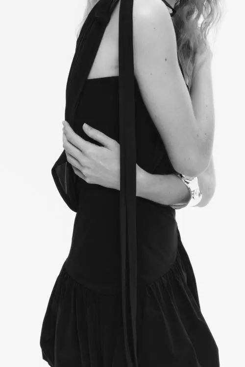 H&m Draped One-shoulder Dress
