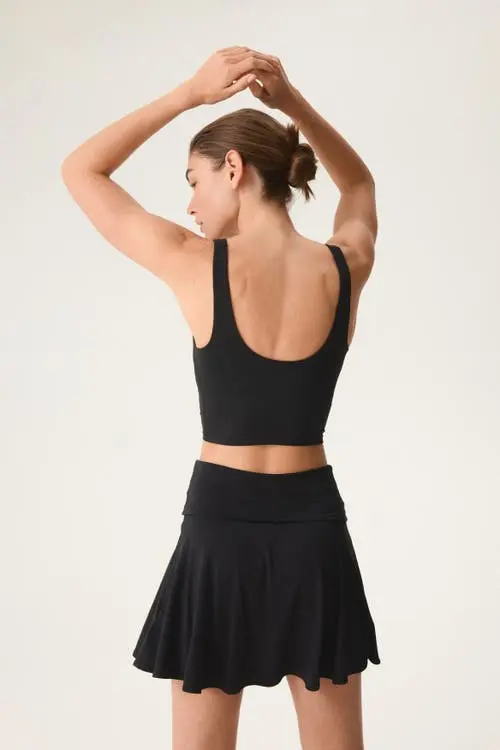 H&m Circle-cut Tennis Skirt - Black