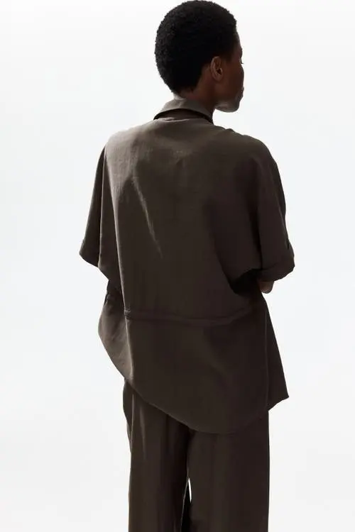 H&m Drawstring-detail Twill Top