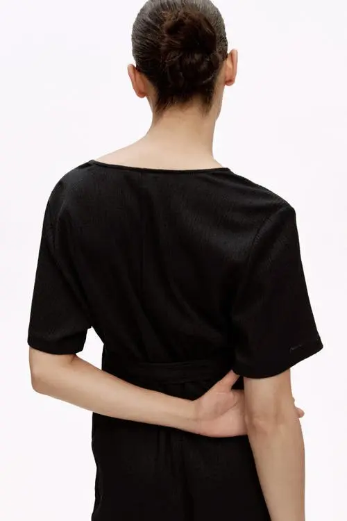 H&m Mama Crinkled Jersey Playsuit