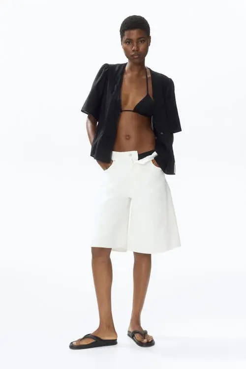 H&m Pintucked Blouse - Black