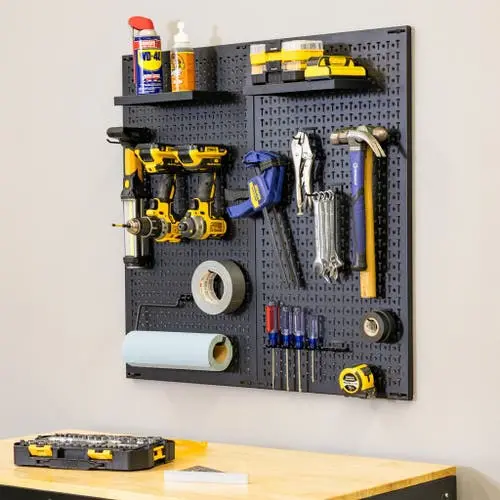 STOREYOUR 34" X 32" Pegboard | 13 Attachments
