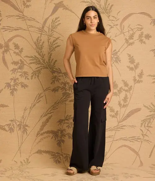 KNOWN SUPPLY Sola Organic Cotton Top - Willow