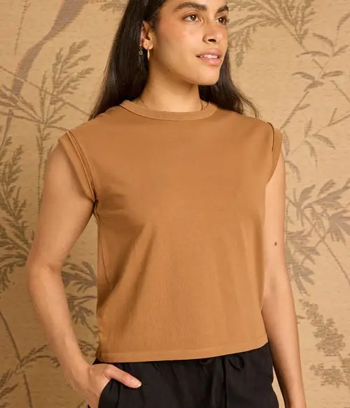 KNOWN SUPPLY Sola Organic Cotton Top - Willow