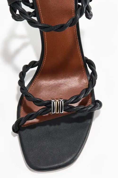 H&m Heeled Strappy Sandals
