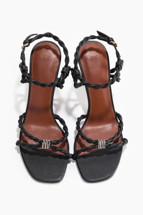 H&m Heeled Strappy Sandals