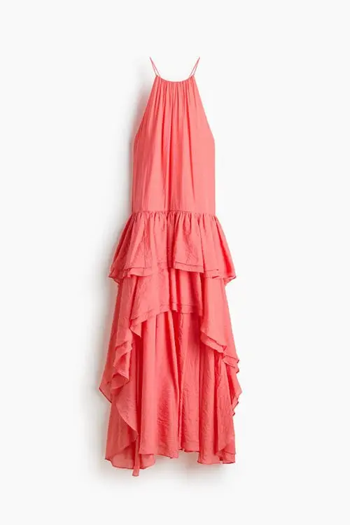 H&m Tiered High-low Dress