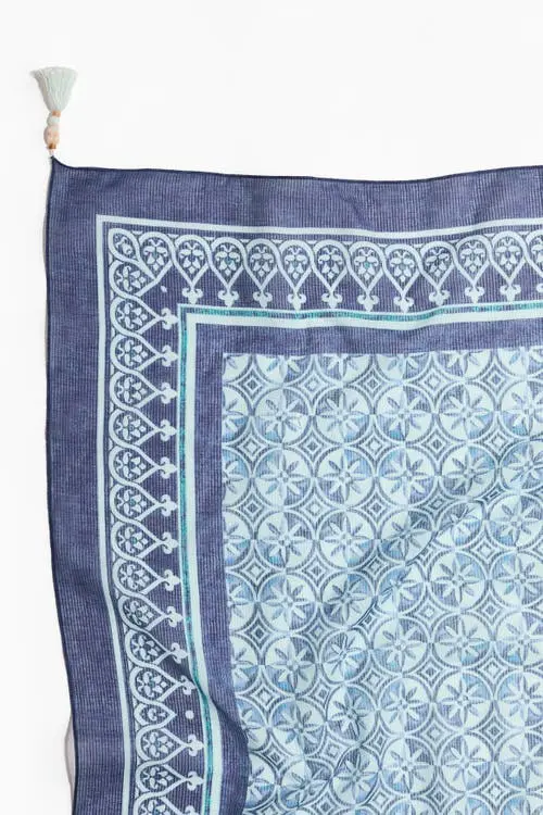 H&m Printed Cotton Scarf