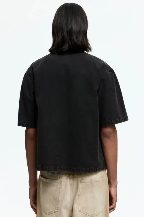 H&m Relaxed Fit Cotton Canvas Shirt