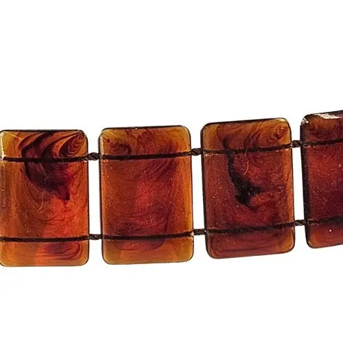 MADISON BEVERLY HILLS Vintage 1970's Tortoise Shell Celluloid Plastic Link Belt