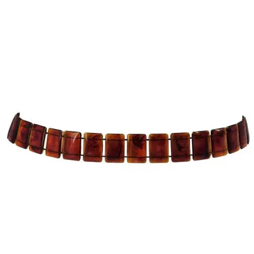 MADISON BEVERLY HILLS Vintage 1970s Tortoise Shell Celluloid Link Belt