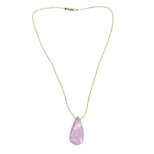 MADISON BEVERLY HILLS Phosphorite Teardrop Necklace