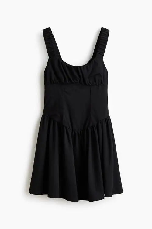 H&m Gathered Twill Dress