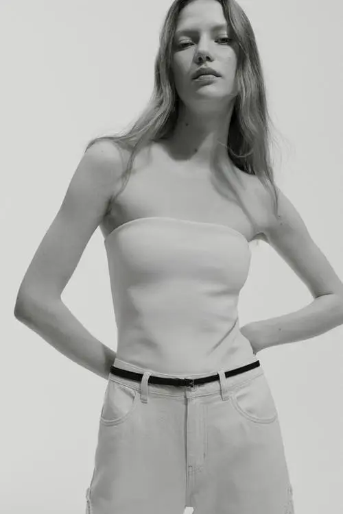 H&m Split Leather Waist Belt