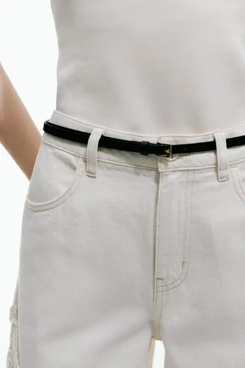 H&m Split Leather Waist Belt