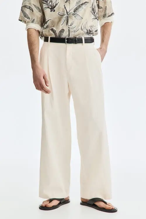 H&m Loose Fit Wide Trousers