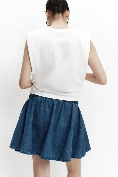 H&m Mama Flared Cotton-blend Skort