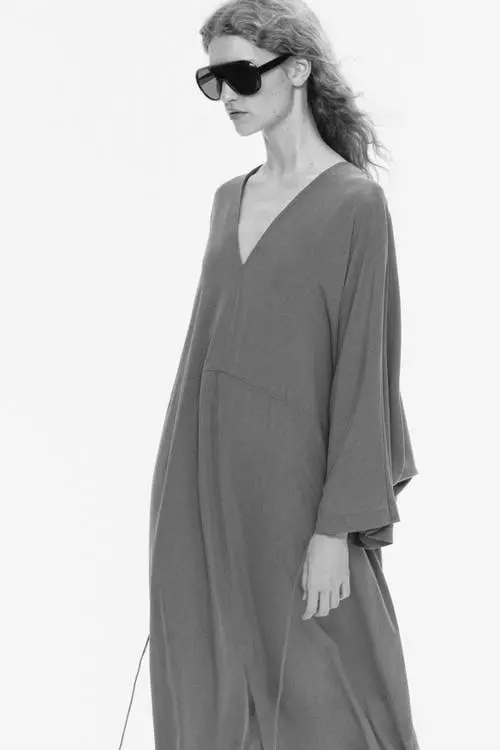 H&m Tie-detail Crêpe Dress