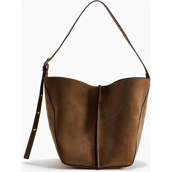 H&m Shoulder Bag With Adjustable Buckled Strap - Brown