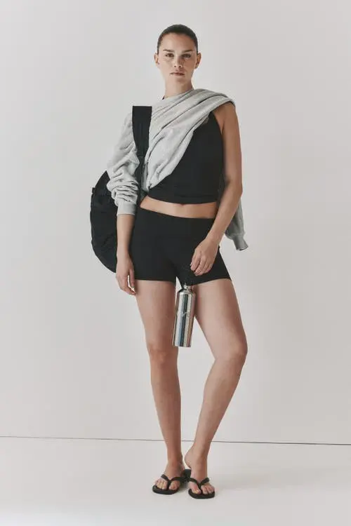 H&M Sports Biker Shorts With Softmove™ And Drymove™ Technology
