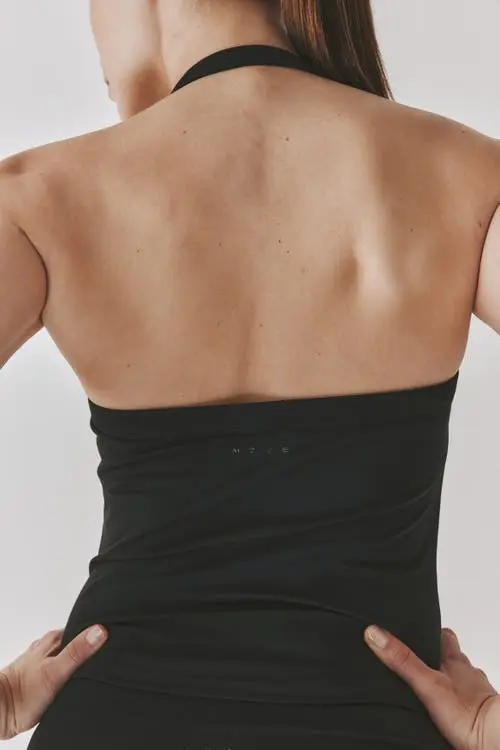 H&m Halterneck Sports Vest Top With Softmove™ Technology