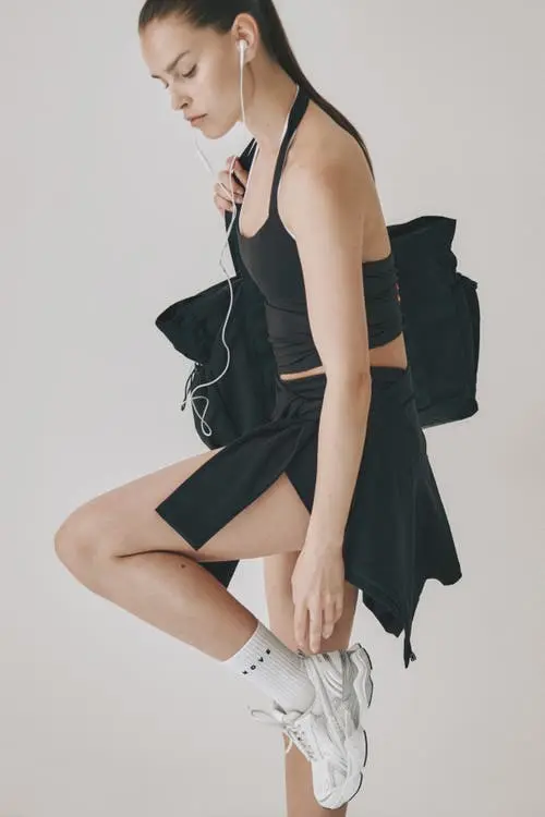 H&m Halterneck Sports Vest Top With Softmove™ Technology