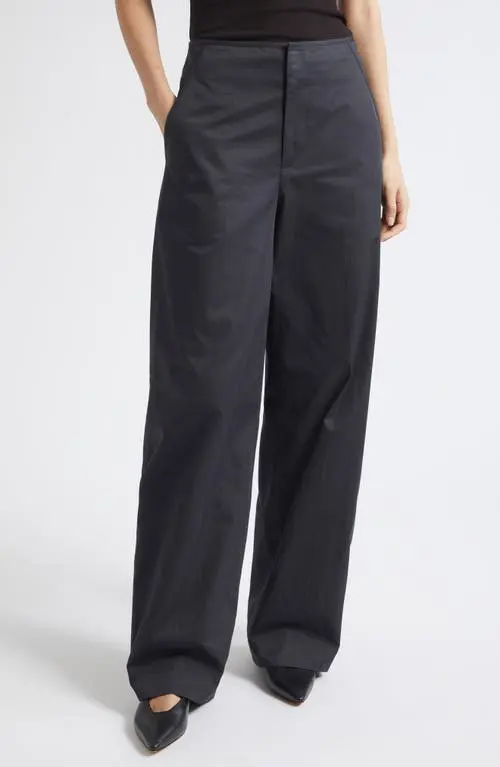 Vince Clean Waist Cotton Pants - Ink