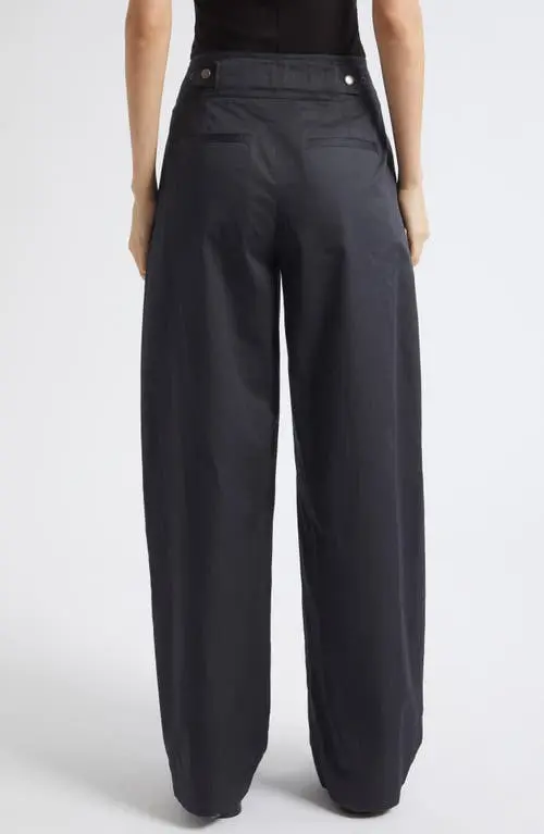 Vince Clean Waist Cotton Pants - Ink