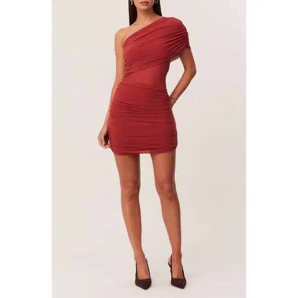 SNDYS. Kimberly One-shoulder Minidress