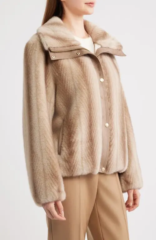 Via Spiga Faux Fur Bomber