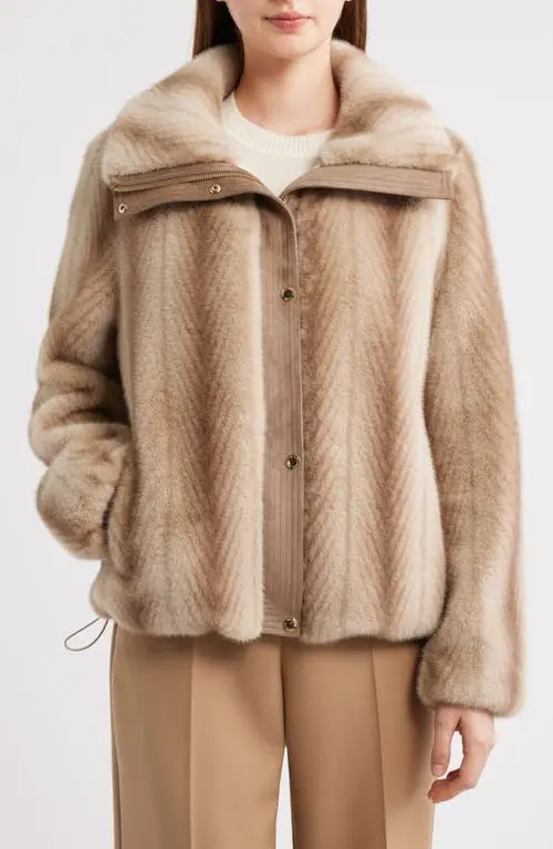 Via Spiga Faux Fur Bomber