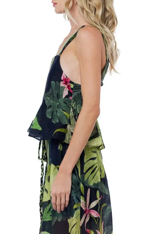 CIEBON Arushi Palm Print Top