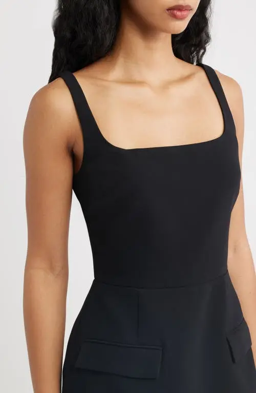 Amanda Uprichard Lily Square Neck Cocktail Mini Dress