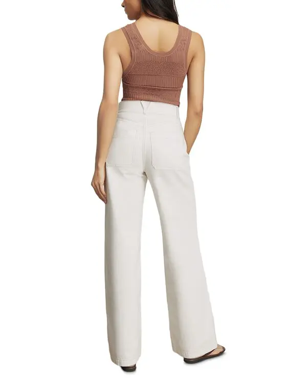 Veronica Beard Taylor High Rise Wide Leg Jeans