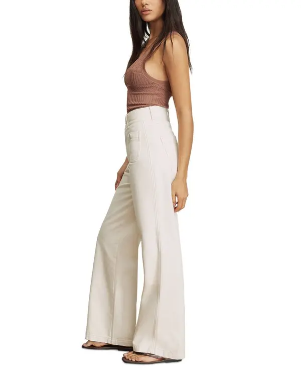 Veronica Beard Taylor High Rise Wide Leg Jeans