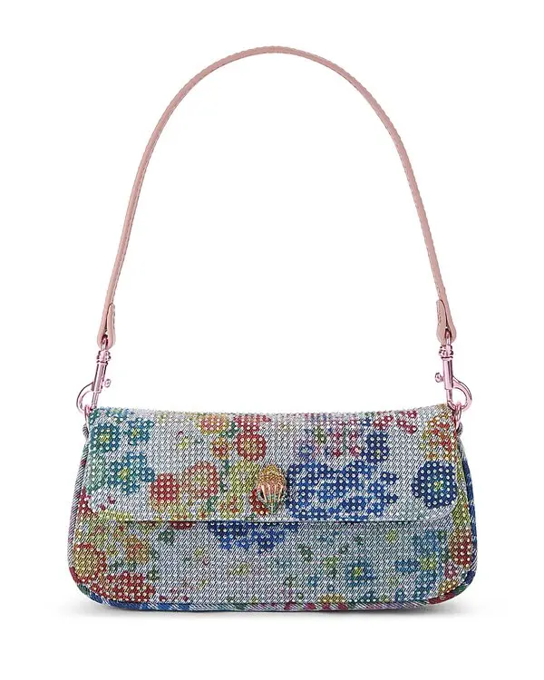 Kurt Geiger Pickle Mini Crystal Floral Shoulder Bag - Light/pastel